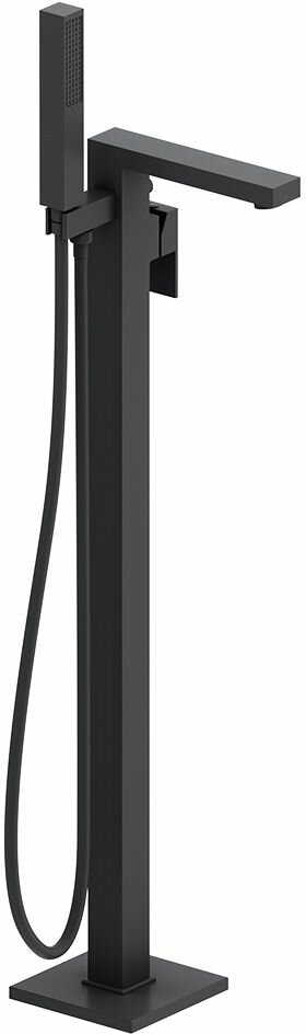 Смеситель для ванны с душем Damixa Gala 535000300 напольный, черный матовый