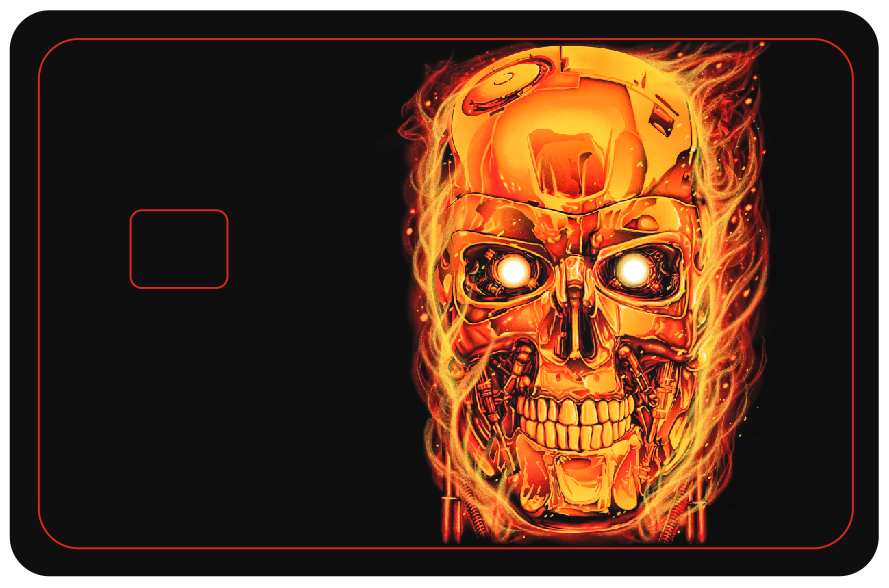 Наклейка на банковскую карту, Терминатор