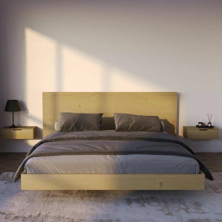 Парящая кровать 180х200 Юник цвет Бук