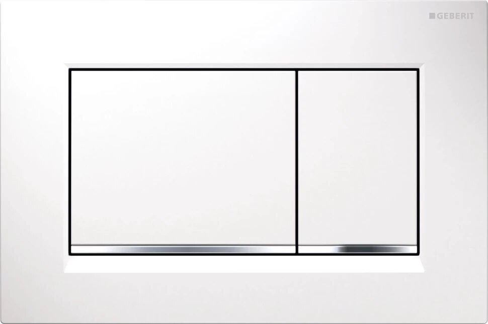 Кнопка смыва Geberit Sigma 30 115.883. KJ.1 для инсталляции, белый/хром/белый