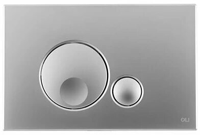 Кнопка смыва OLI Globe 152951 для инсталляции, матовый хром
