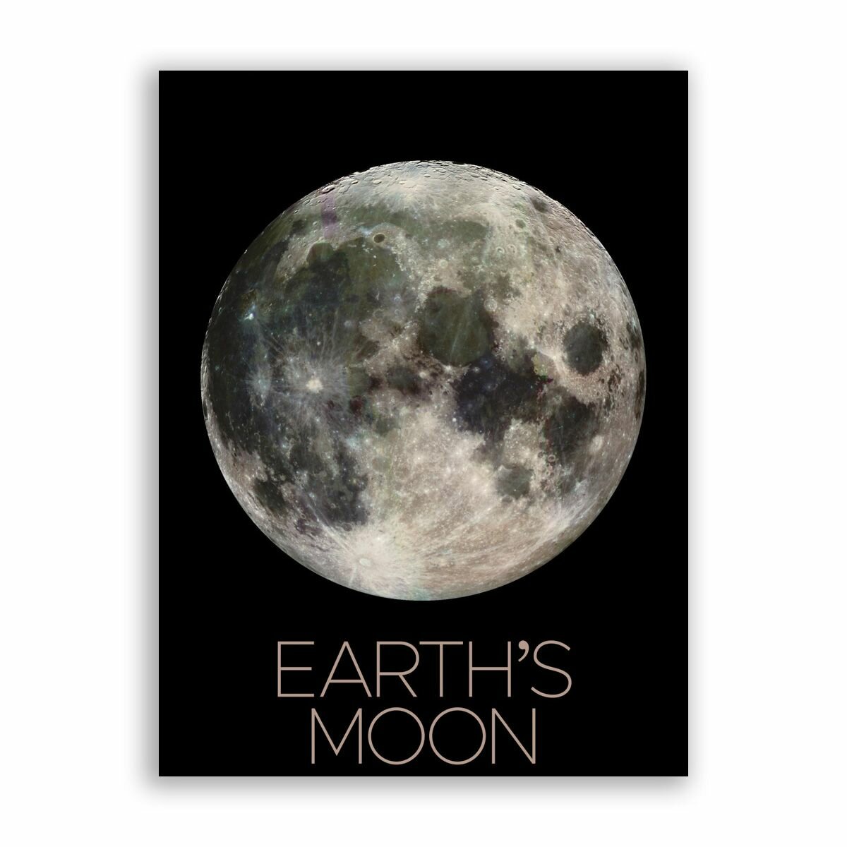 Постер, плакат на бумаге / NASA (Коллекция Постеров) - Moon / Луна / Размер 30 x 40 см