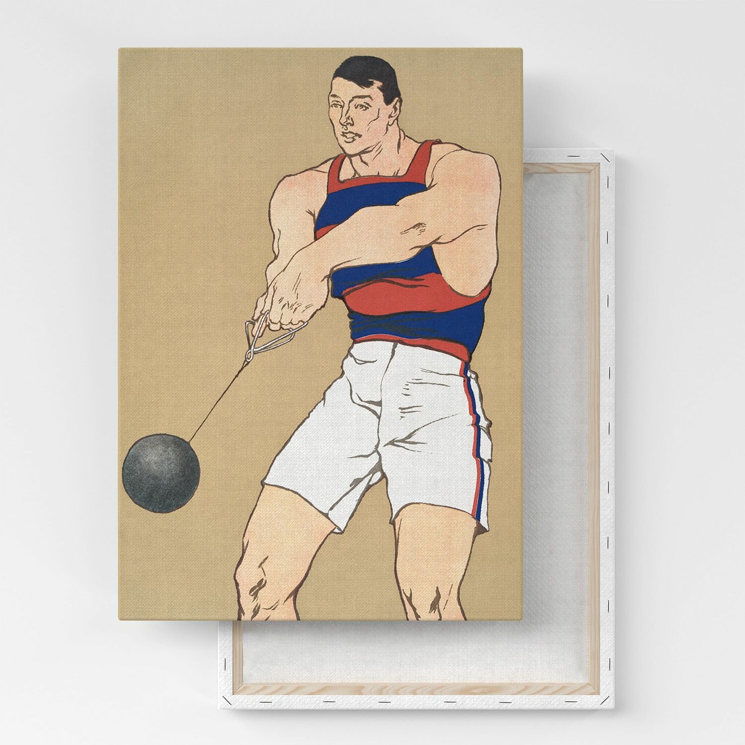 Картина на холсте, репродукция / Эдвард Пенфилд - Hammer throw / Размер 40 x 53 см