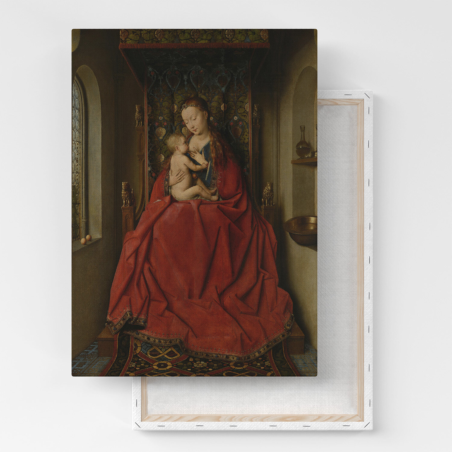 Картина на холсте, репродукция / Ян ван Эйк - Лукка Мадонна / Размер 30 x 40 см
