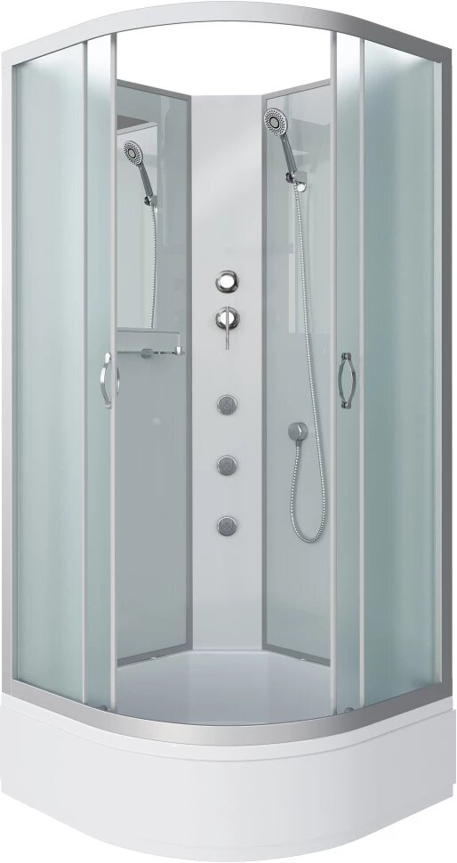 Душевая кабина 100x100x200 см Niagara NG-3302-14BKG матовое