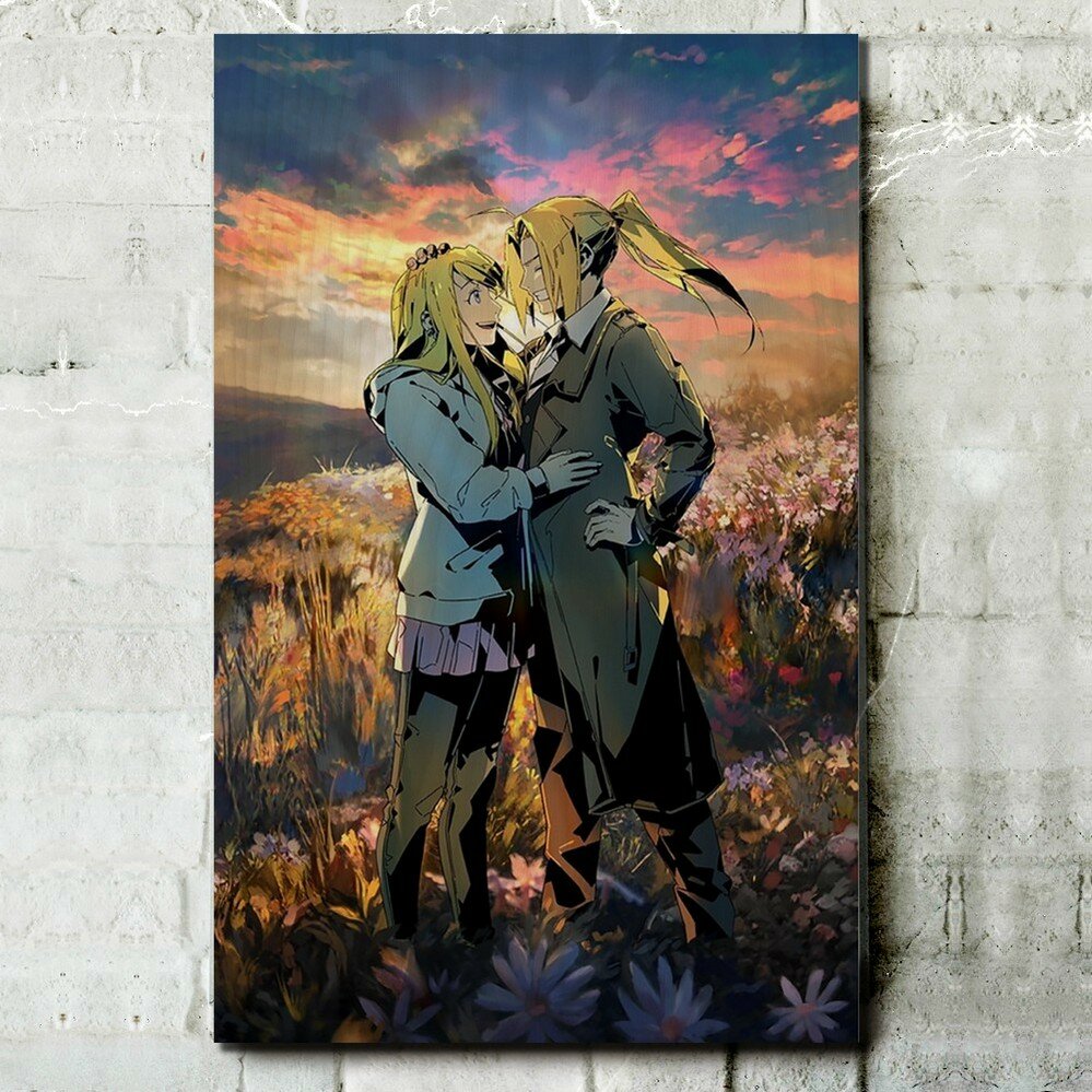 Картина интерьерная на дереве аниме Стальной Алхимик (Steel Alchemist, anime) - 14323 В