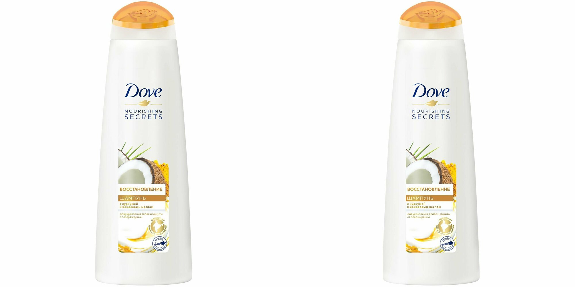 DOVE Шампунь для волос восстановление, 250 мл, 2шт.