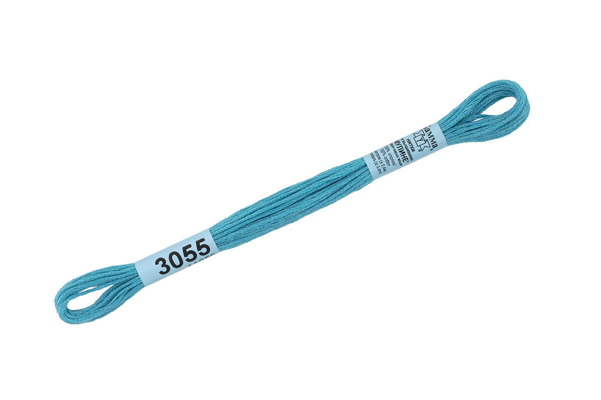 Мулине "Gamma" 100% хлопок 8 м №3055 джинсовый