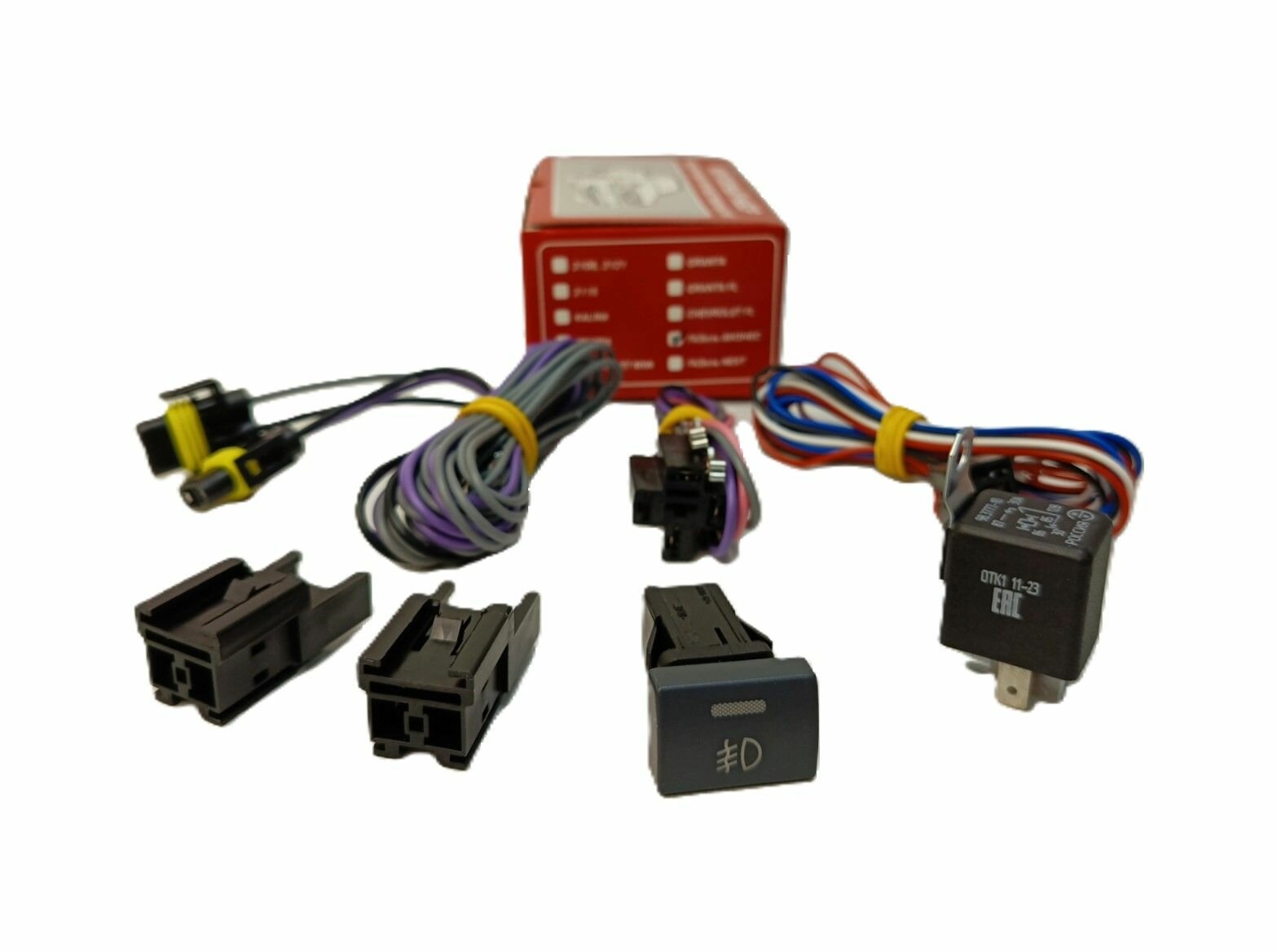 Монтажный набор для подключения противотуманных фар ПТФ ГАЗ Газель бизнес (Bisness) и модификации.