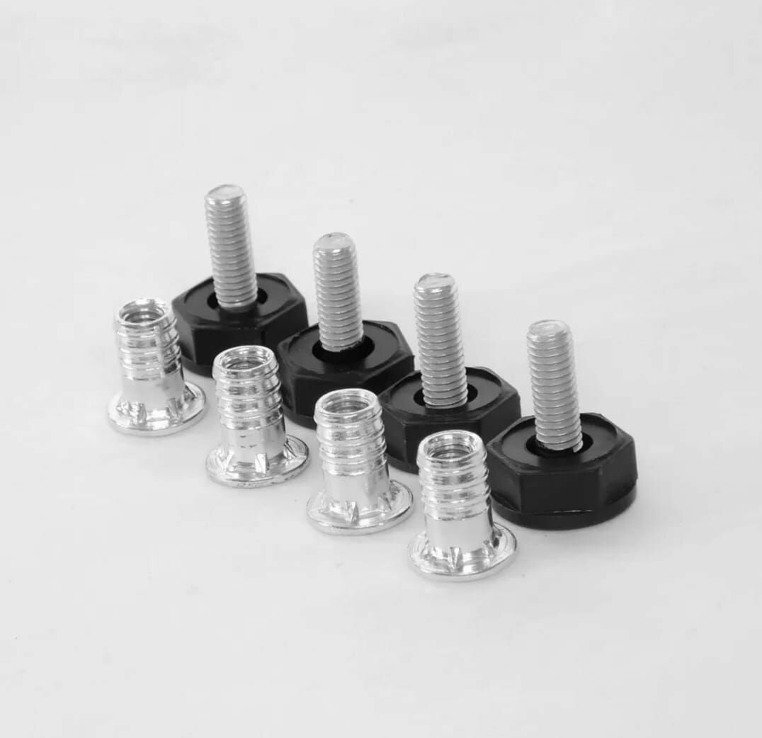 Опора мебельная (4шт) регулируемая М6, подпятник мебельный регулируемый, ножки для шкафа тумбы комода