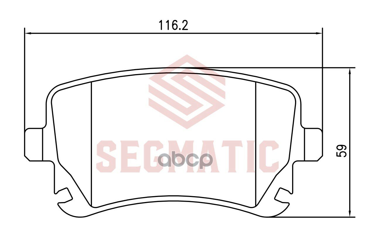 Колодка тормозная SEGMATIC арт. SGBP2669