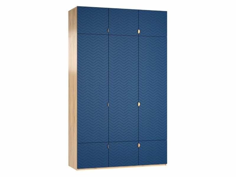 Шкаф распашной для одежды "Гринвич 4" 150х250х55 Дуб крафт золото / Крокус