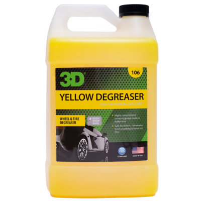 3D Удалитель тормозной пыли и жирных пятен c покрышек Yellow Degreaser 3,785л