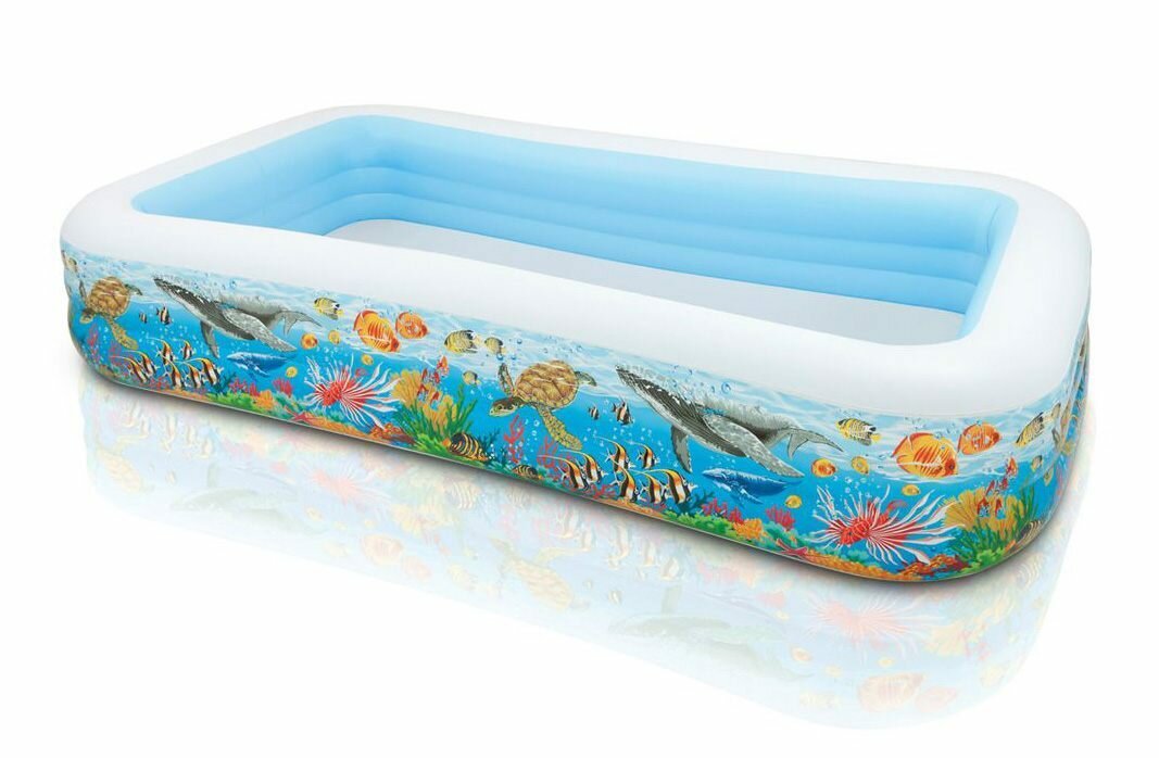 Надувной бассейн Intex Семья с рыбками, 305х183х56 см (58485)