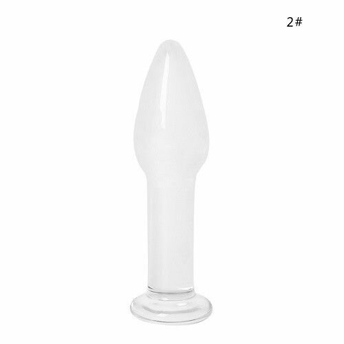 Анальный плаг Lovetoy GB-007A, стекло, прозрачный, для массажа простаты