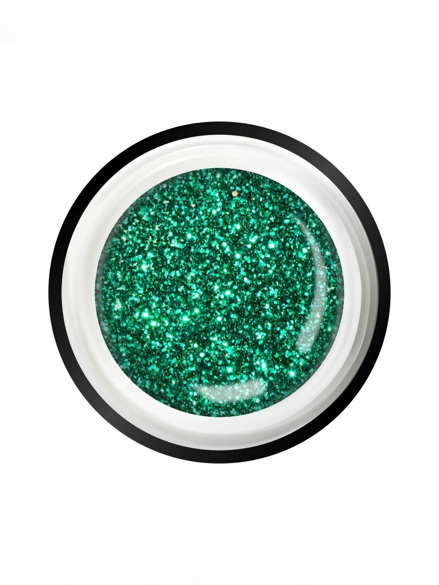 Nail Club Гель-краска с блёстками и глиттером GML-17 Chromium, 5 мл.