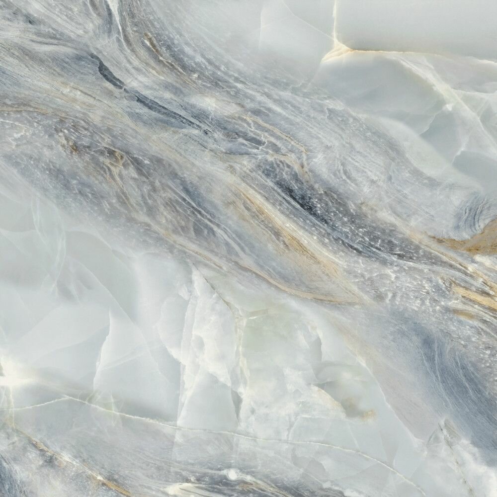 Керамогранит Estelle Blue 60х60 см серый матовый для пола и стен 9,5 мм ректификат