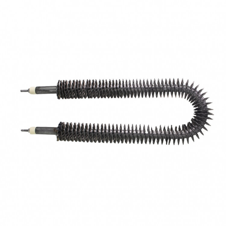 Набор 2 шт ТЭН 2000W, черн, L300мм, оребренный, межосевое расстояние 70-75мм, подвижный воздух, Ф2, 220V, KM06.202