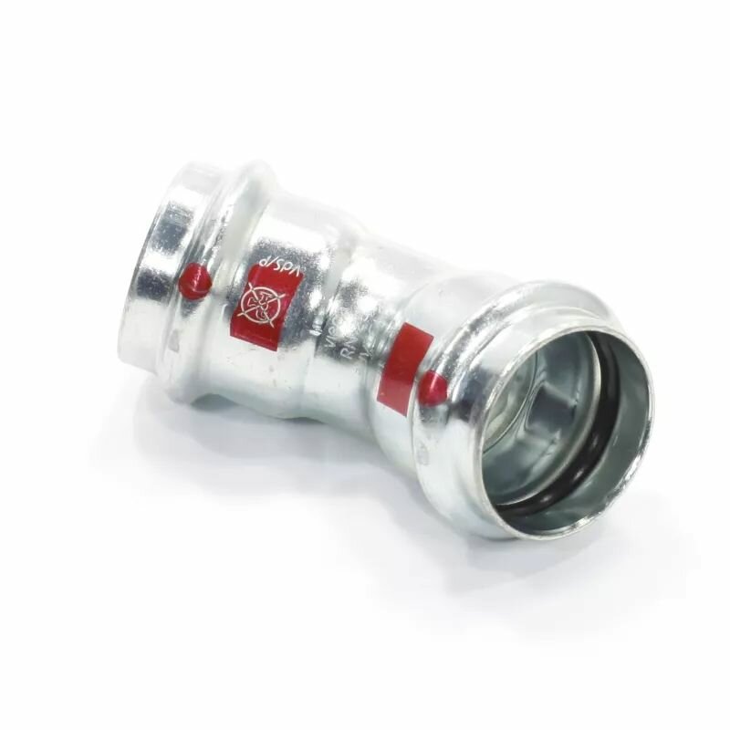 Отвод 45 28-28, Viega Prestabo, 1126, пресс-пресс, сталь (цинк)