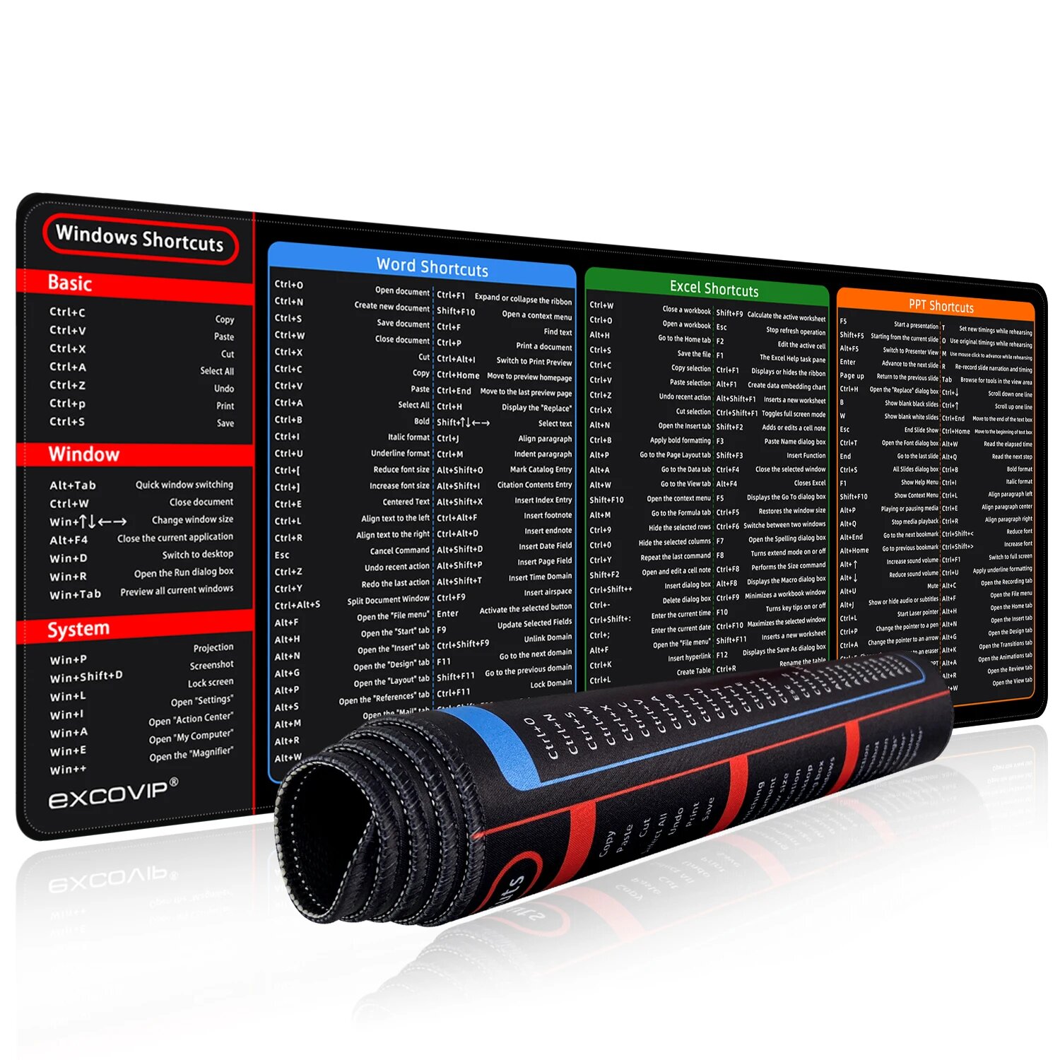 Коврик для мыши EXCO Office Shortcuts 900x300x2mm