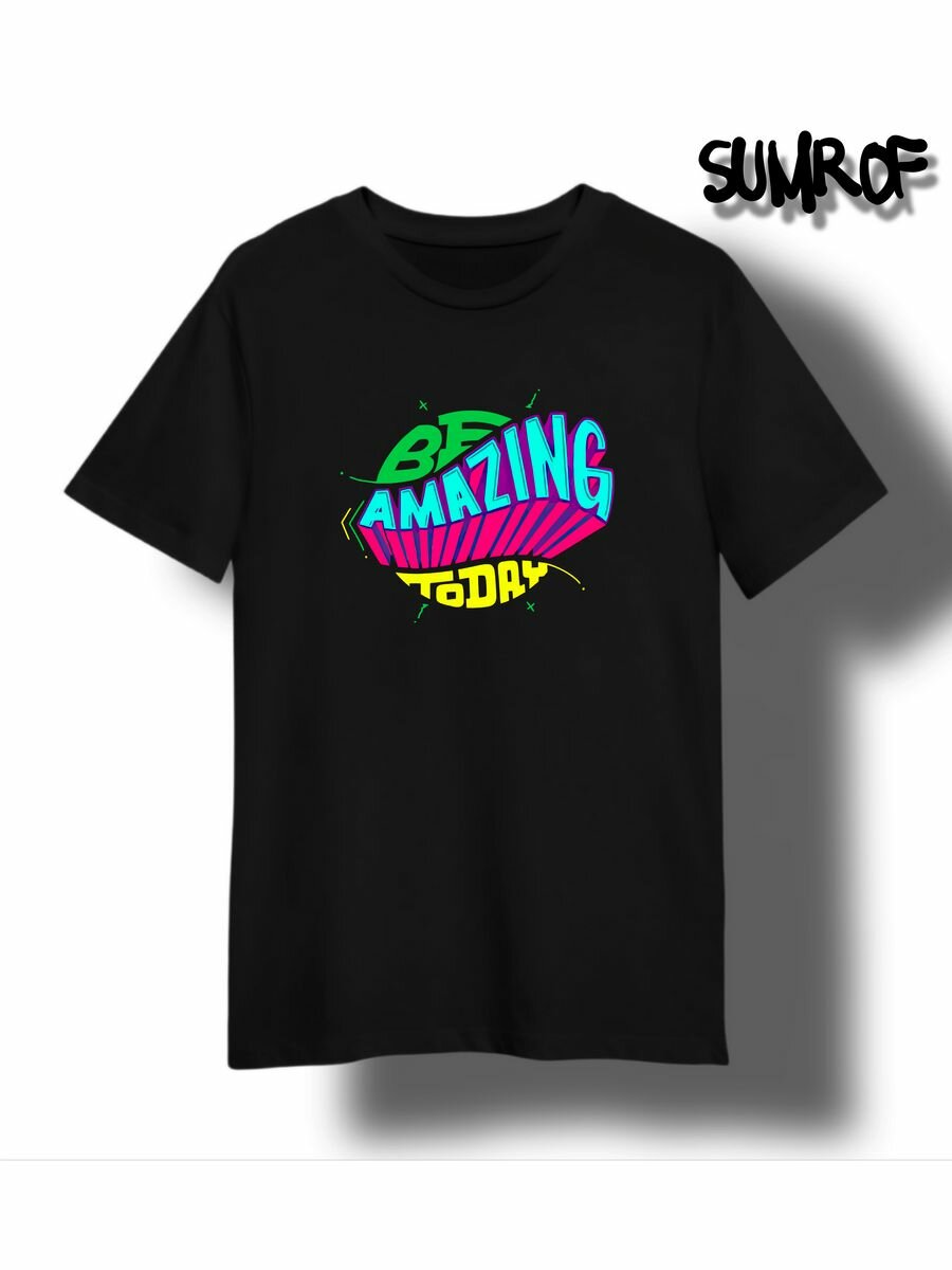 Футболка с надписью новый amazing