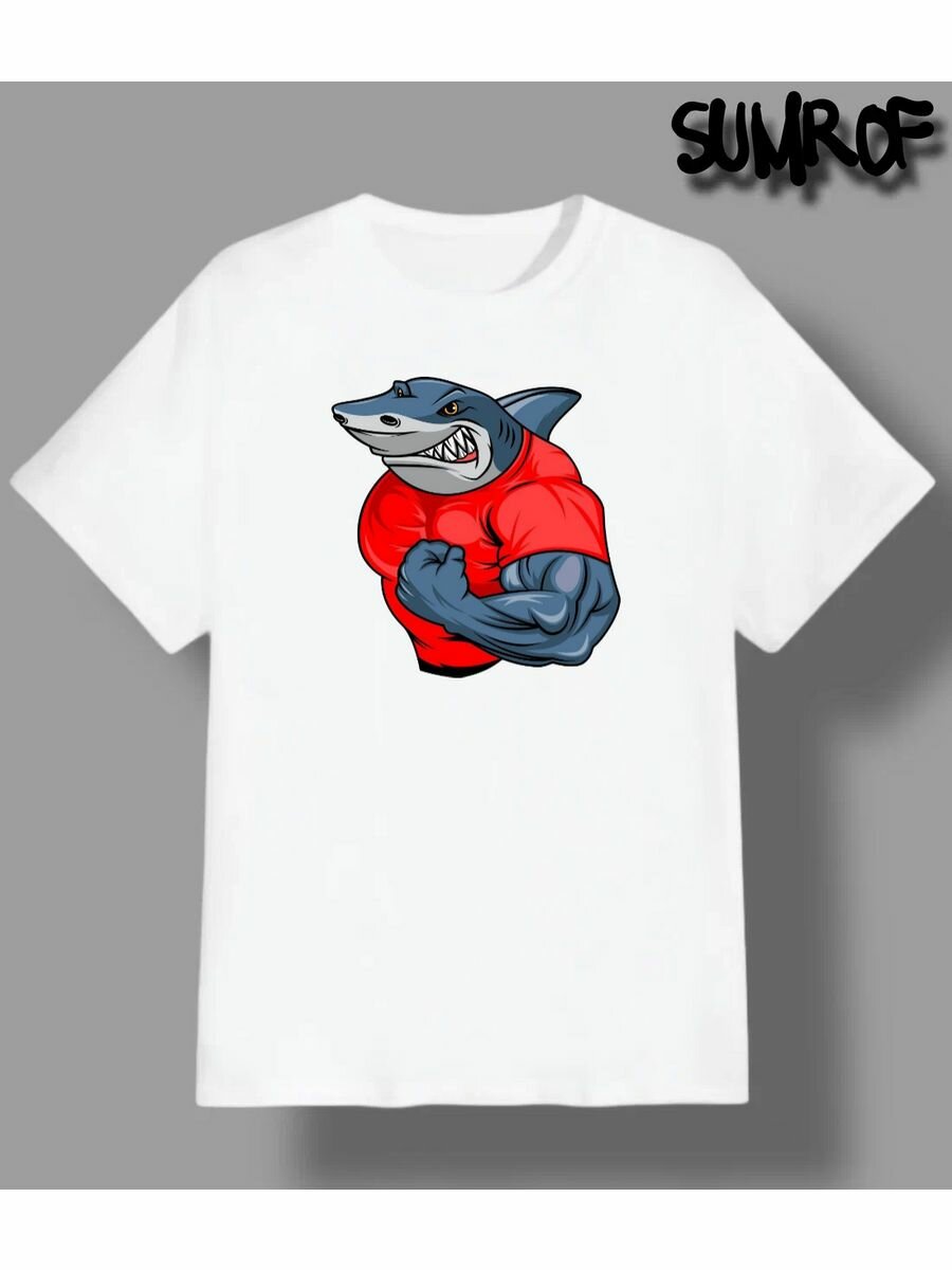 Футболка акула