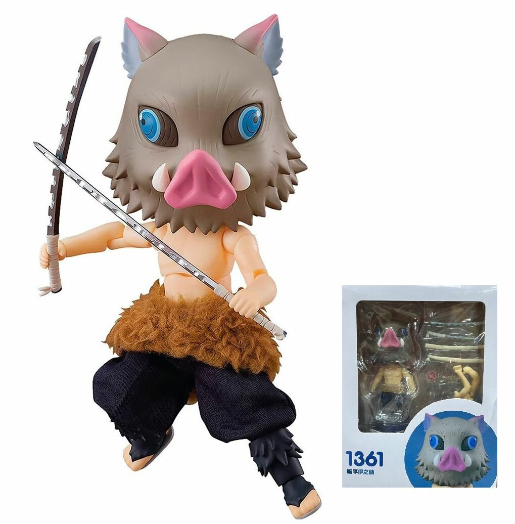 Фигурка Клинок рассекающий демонов Иноске Хашибира / Demon Slayer Inosuke Hashibira 1361 (10см)