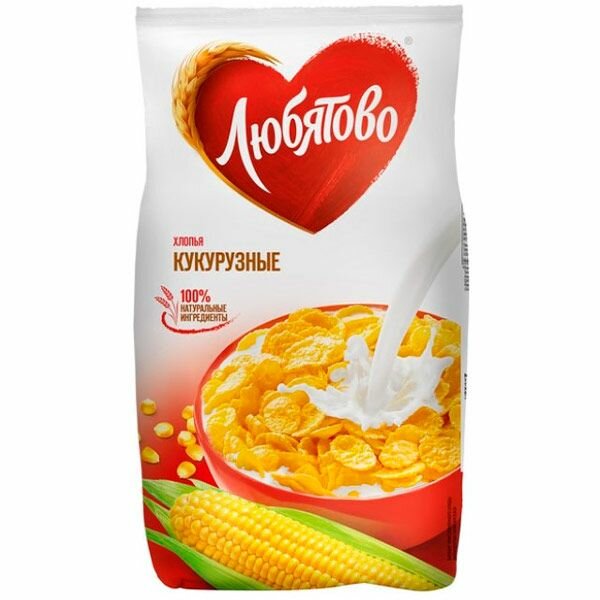 Любятово Хлопья кукурузные, 300 г