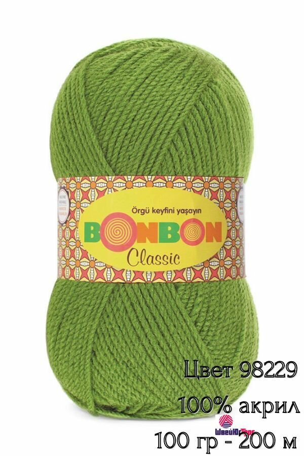 Пряжа Nako Bonbon Classic 98229 (5 мотков*100гр.) акрил