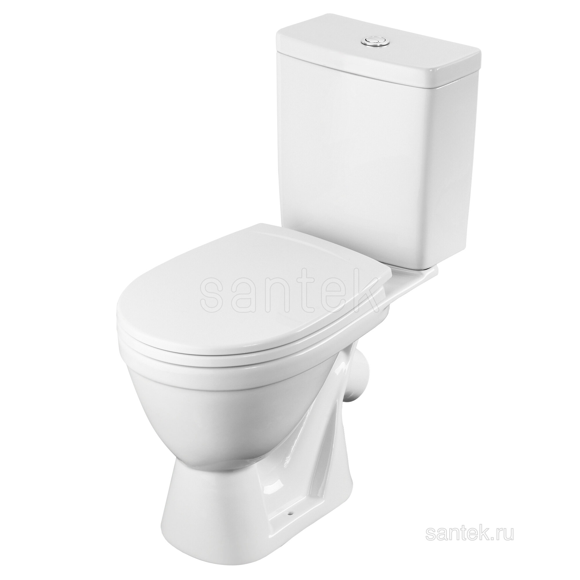 Santek Унитаз - компакт с сиденьем полипропилен-микролифт Уно 1WH501613 Сантек