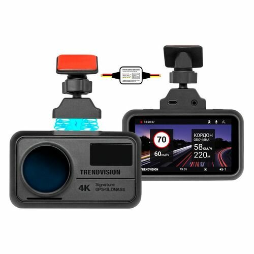 Видеорегистратор TrendVision TDR-725 Real 4K Max, черный