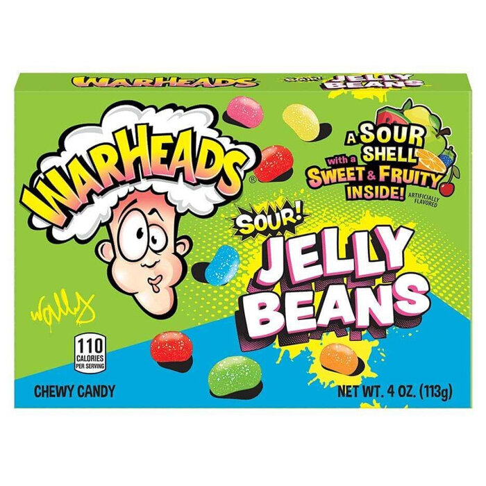 Кислые драже-бобы Warheads Sour Jelly Beans (США), 113 г
