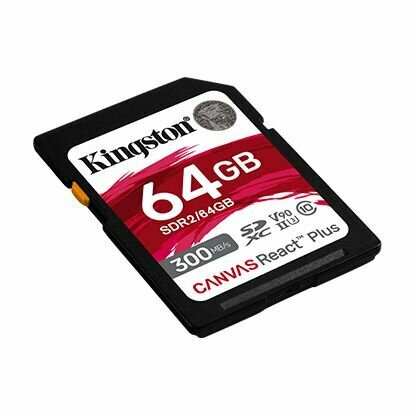 64Gb SDXC карта памяти Kingston Canvas React Plus (SDR2/64GB)