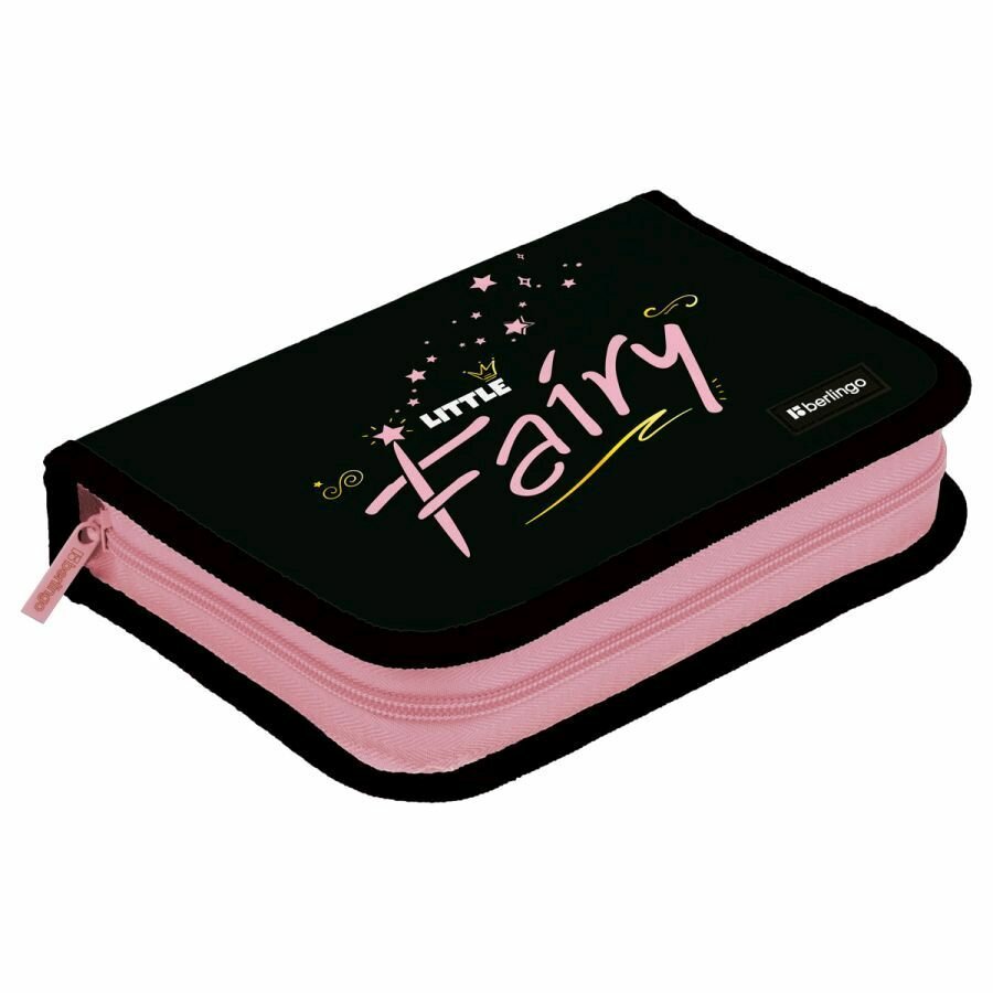 Пенал Little fairy, 1 отделение, 20х14х4 см, дополнительная откидная секция, полиэстер