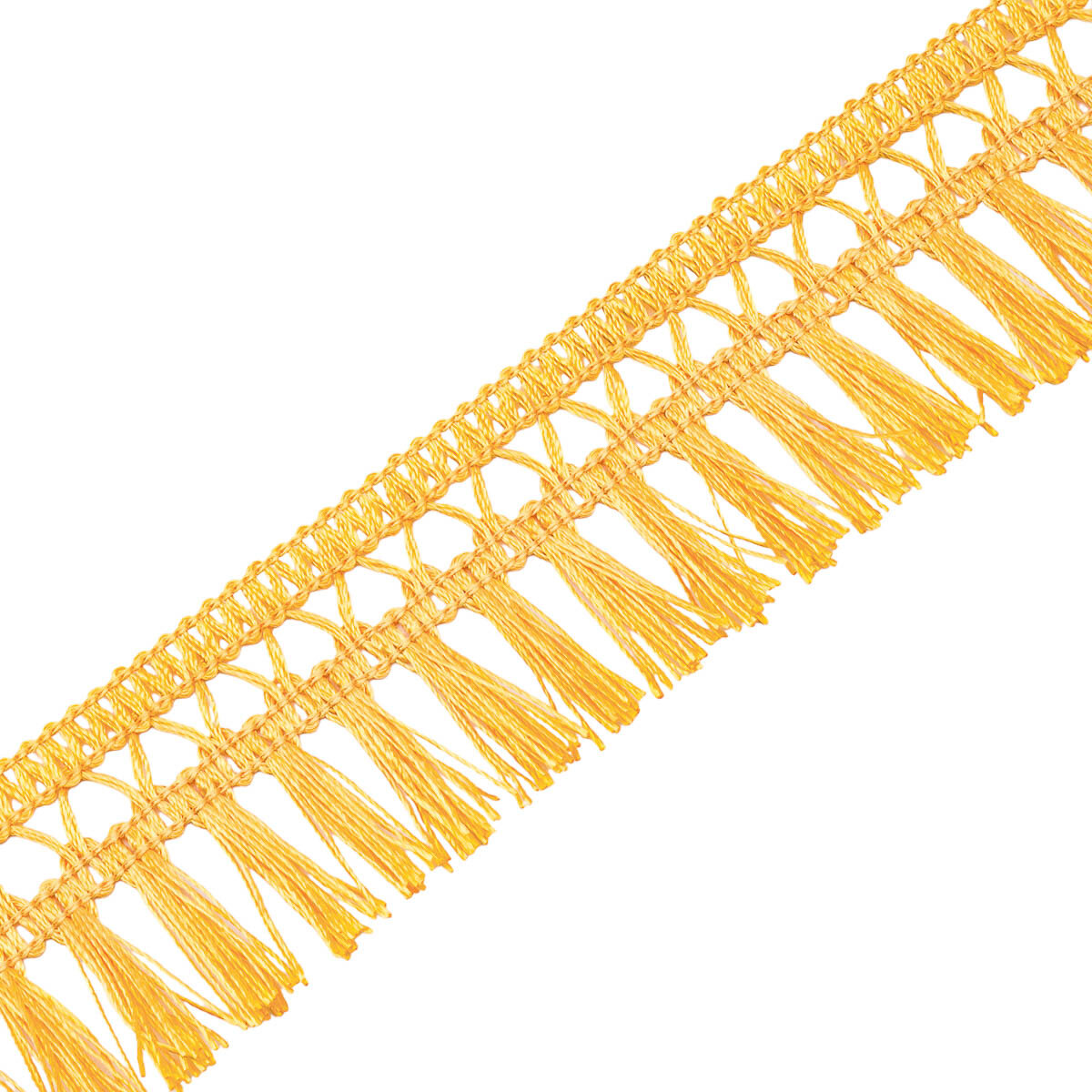 Бахрома для штор с кисточками, 5 см*25 м, для текстиля и шитья, золотая, Айрис