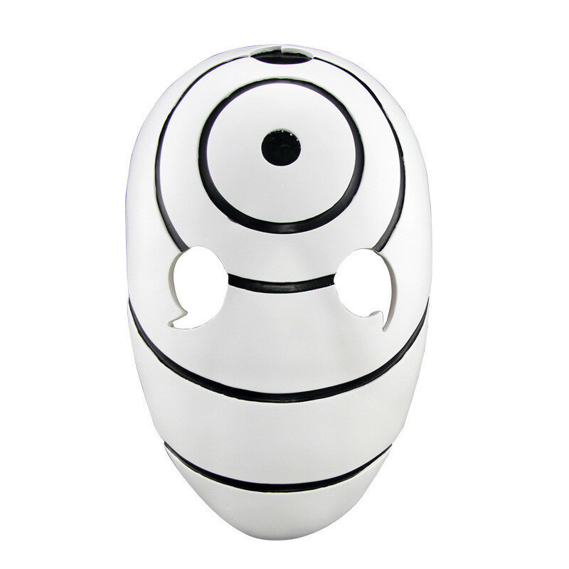 Аниме Naruto Наруто Маска Обито Учиха, белый, черный латекс, без размера