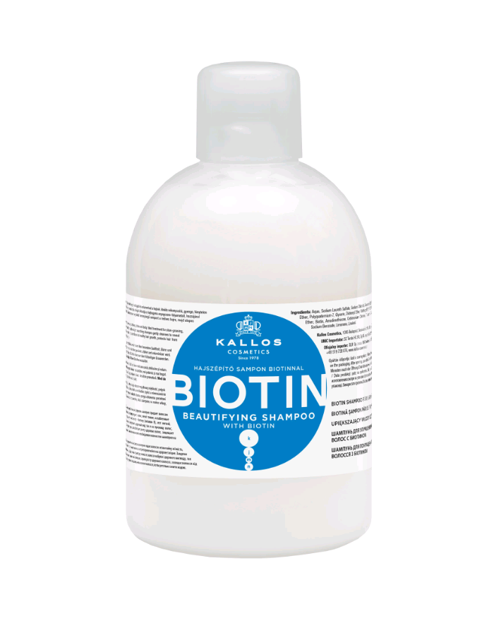 Kallos Biotin - Beautifying Shampoo Шампунь "с биотином" для улучшения роста волос 1000 мл.