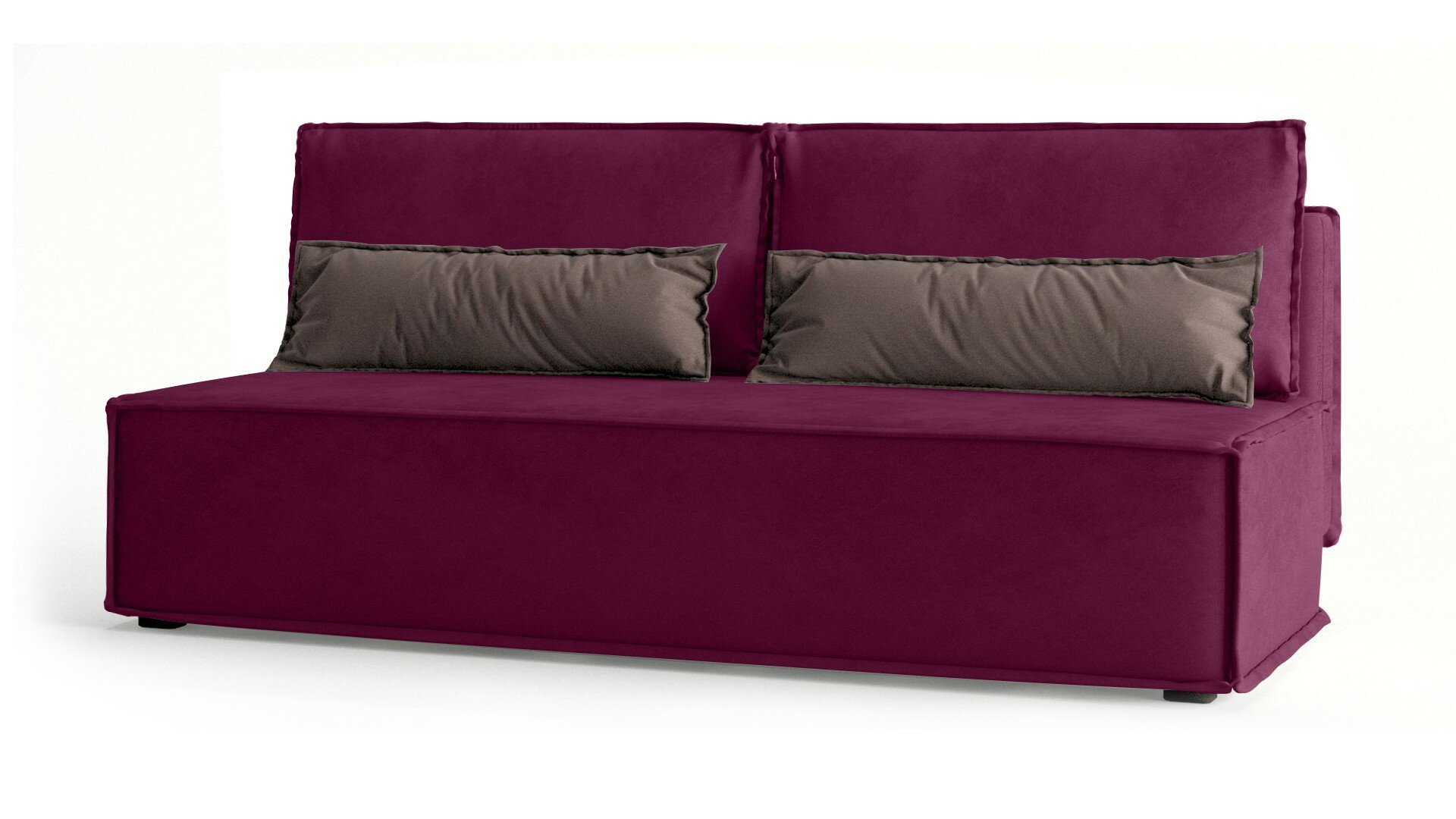 Диван Лофт Vivaldi 35 NEW 195x91x80 см, фиолетовый Велюр, еврокнижка GOODFORM