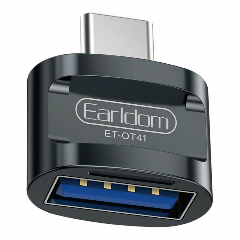 USB OTG Адаптер Earldom ET-OT41 Type-C (черный)