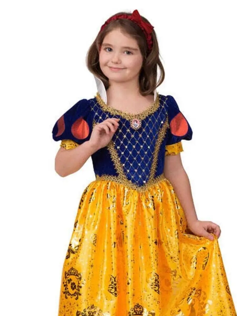 Костюм Белоснежка, для девочки, размер 32, рост 122 см, 7-8 лет, Jeanees