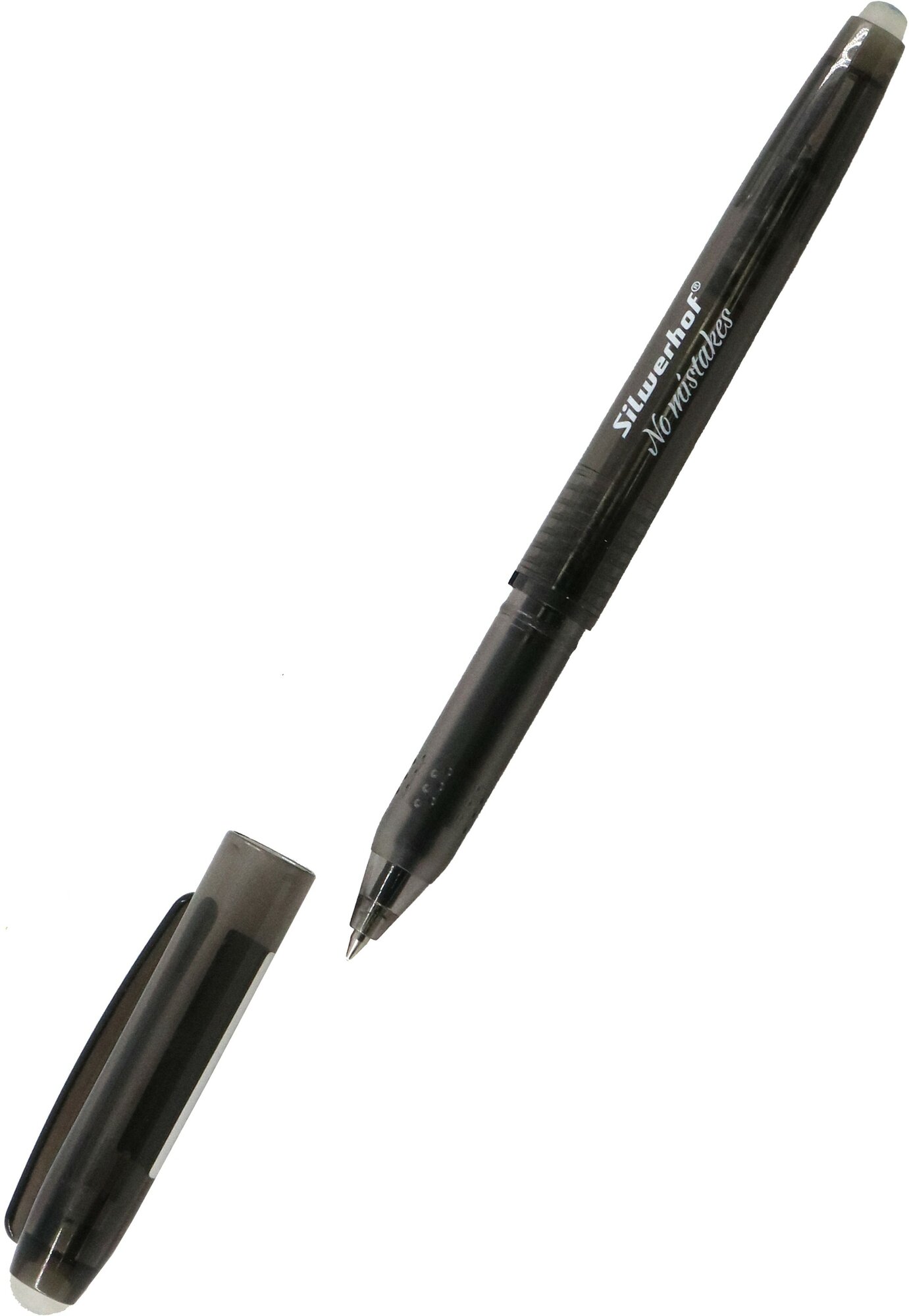 Ручка гелевая No mistakes, черные стираемые чернила