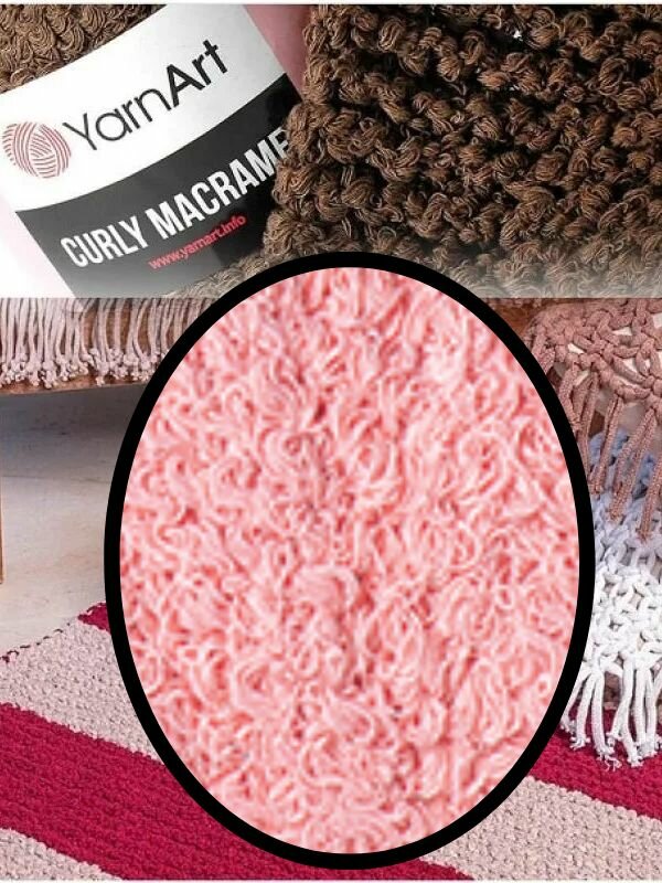 767 Пряжа YarnArt "Macrame Curly" (2шт*500гр.)