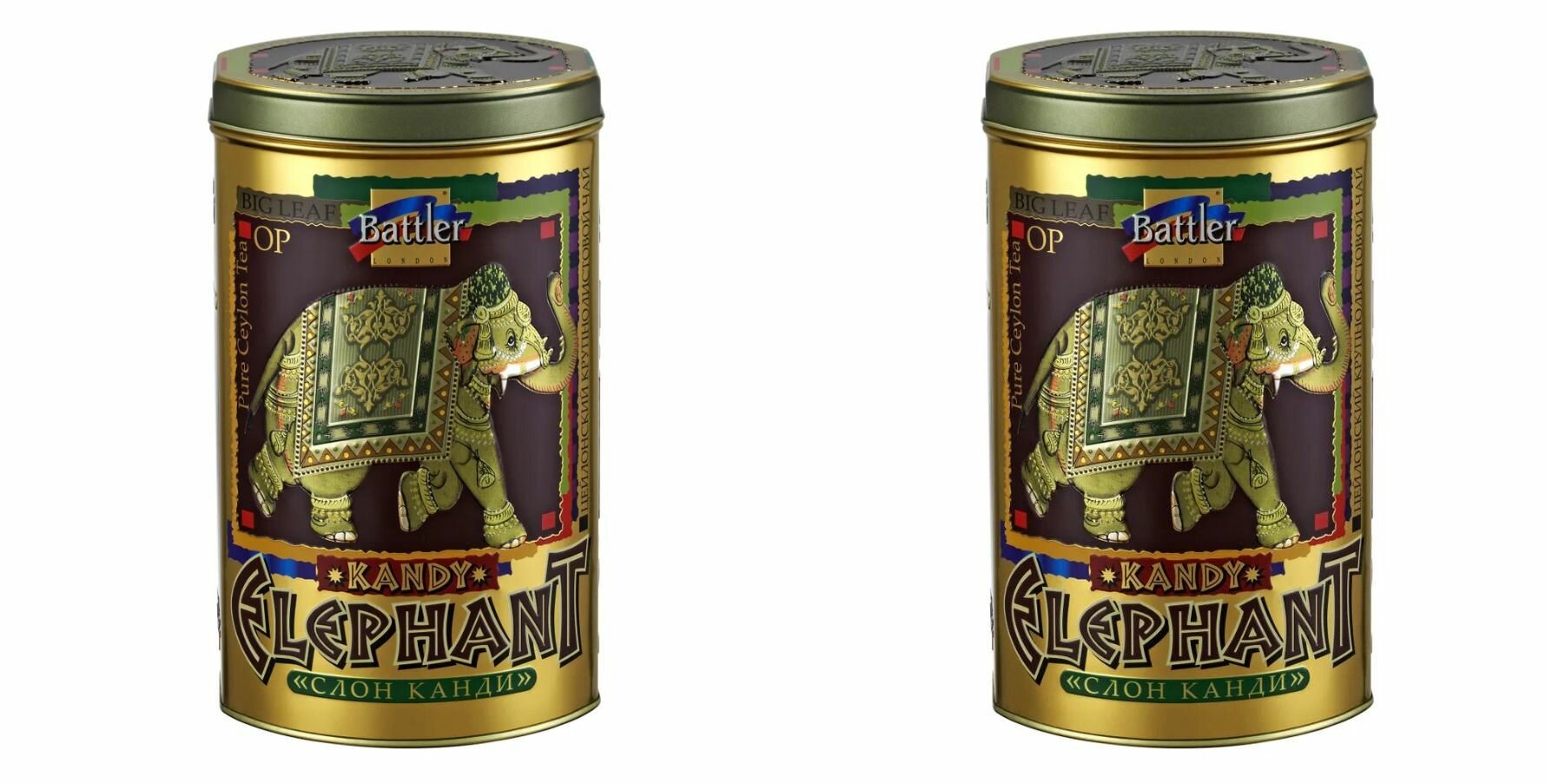 Battler Чай черный листовой Слон Канди, 200 г, 2 упаковки