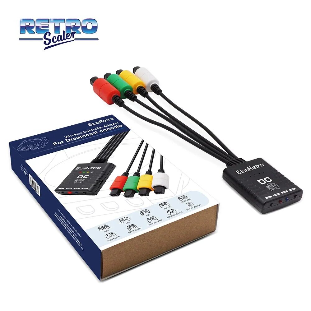 Беспроводной контроллер адаптер RetroScaler BlueRetro для Sega DreamCast
