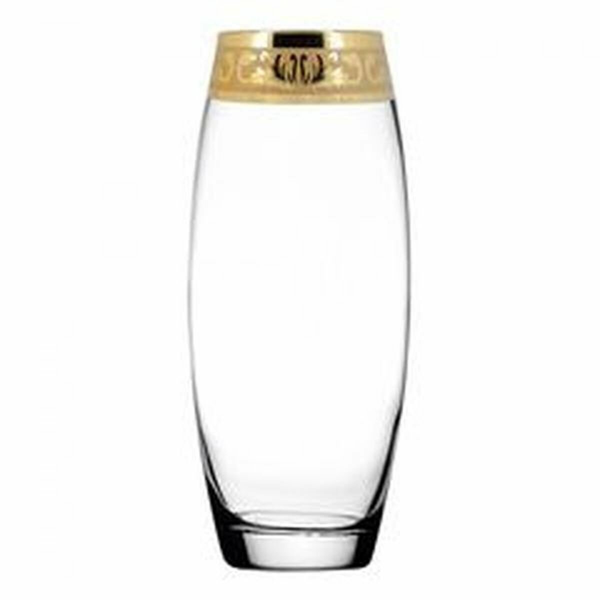 Ваза с рисунком Русский узор (золотая грань)