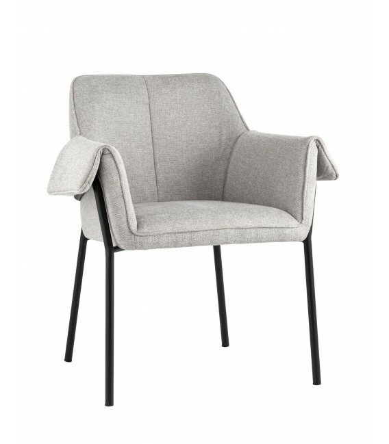 Кресло Боргезе рогожка светло-серый