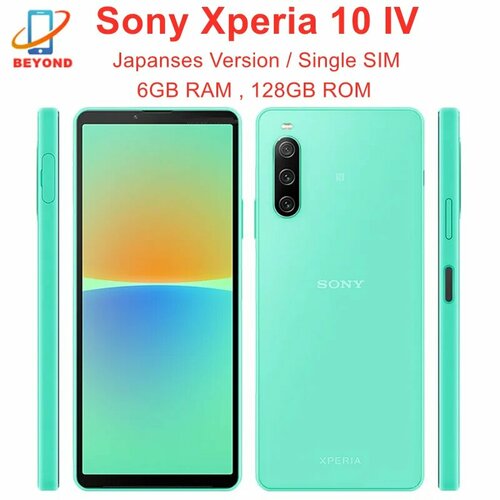Смартфон Sony Xperia 10 IV, японская версия, экран 6,0 дюйма OLED, 6 ГБ ОЗУ 128 Гб ПЗУ ...