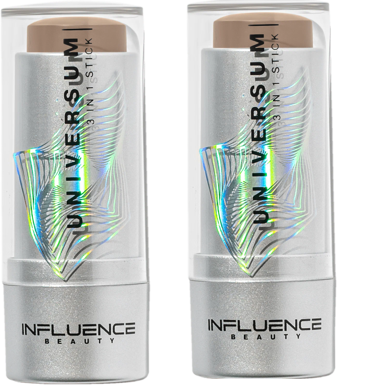 Стик 3в1 для макияжа глаз, лица и губ Influence Beauty Universum т.02 5,5 г 2 шт