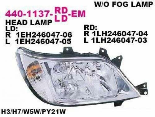 Фара п. электр./ mb sprinter 03 Depo 4401137RLDEM