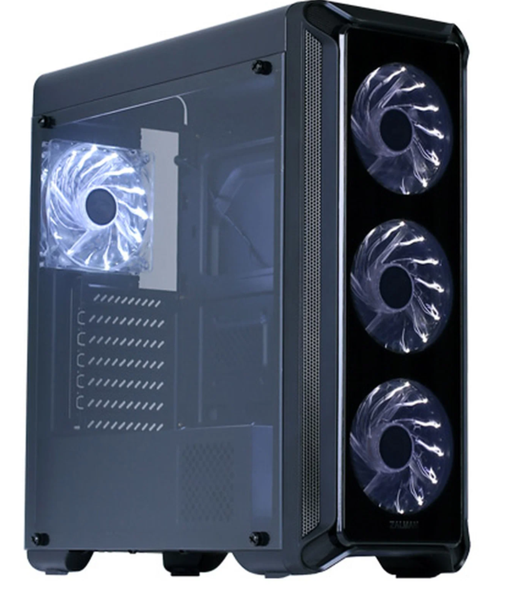 Корпус Zalman I3 Edge (ATX, без БП, 2xUSB2.0, 1xUSB3.0, с окном), черный